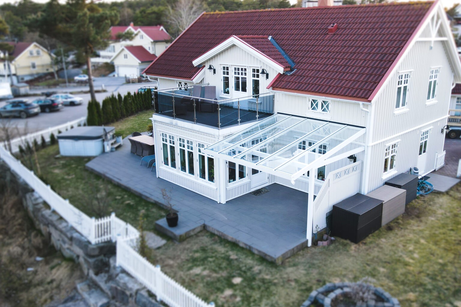 Terrassetak - Uteluksus